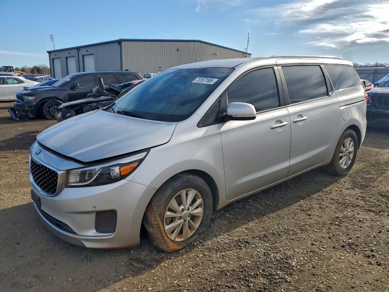 KNDMB5C18H6265951 - 2017 KIA SEDONA LX, SILVER - price history, history ...